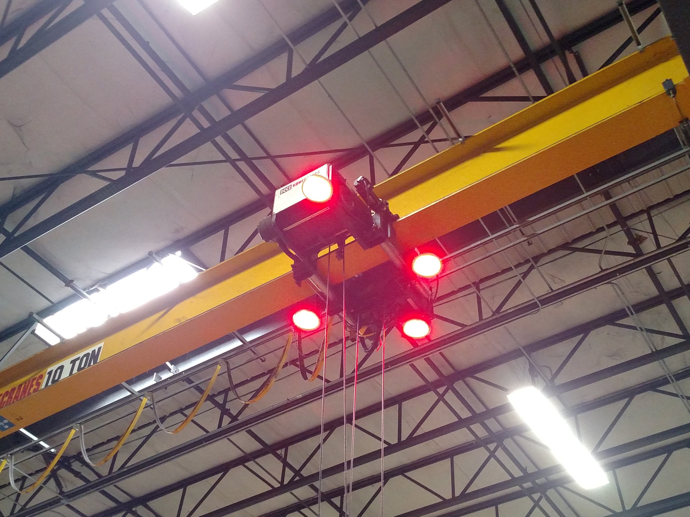 Overhead Crane LED Pedestrian Warning Light