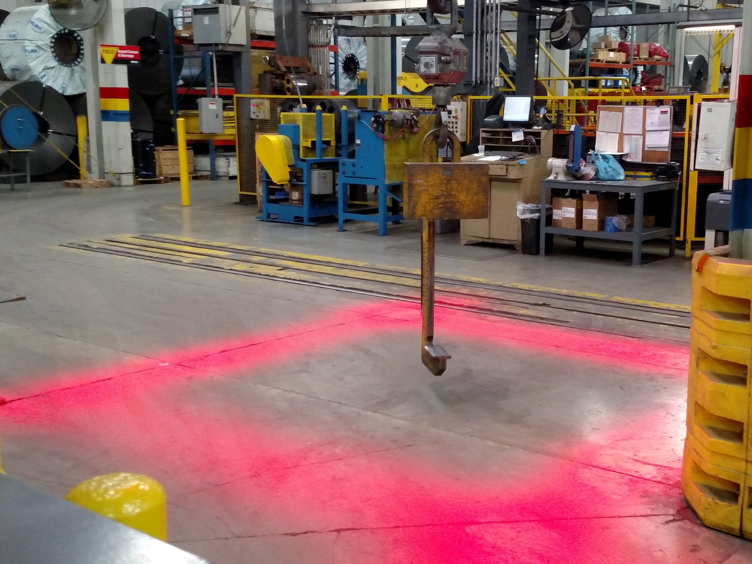 Overhead Crane LED Pedestrian Warning Light